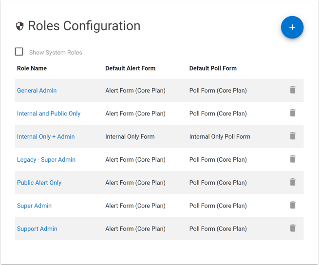 Manage and Creating Roles